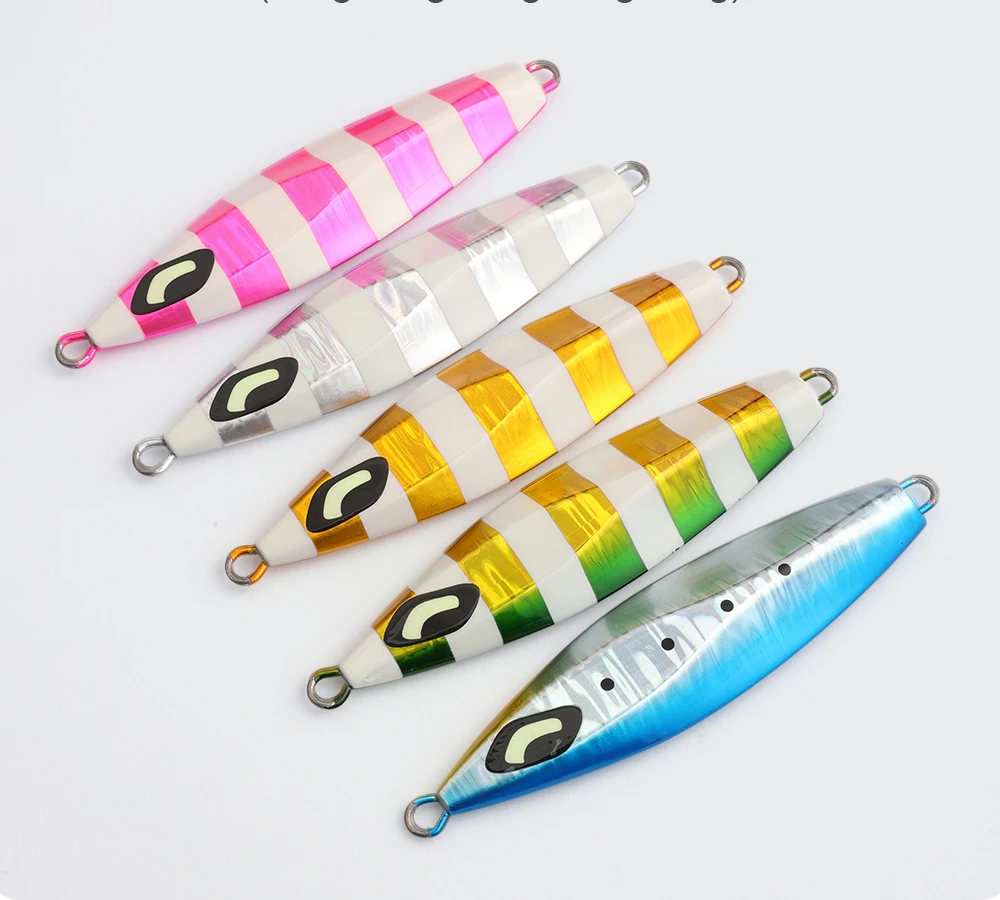 Jiggingduke 100g 130g 160g 200g 300g Flat Slow Fall Pitch Jigging Fishing Metal Jig Molds Tuna ...