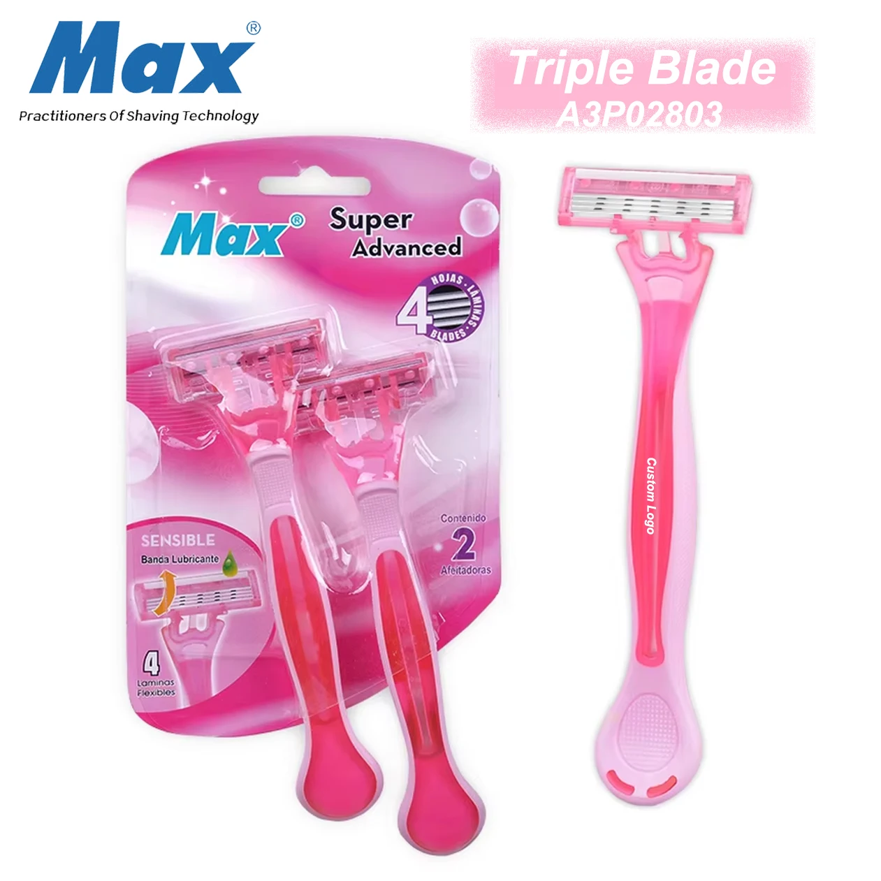 Max Wholesale Professional Manufacturer Safety Triple Razor Blade ...