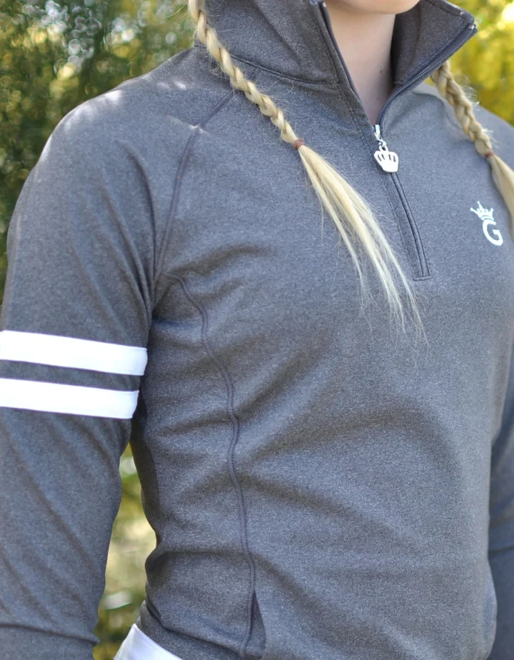 Equestrian Base Layer Long Sleeves Riding Tops Racing Show Shirt Quick ...