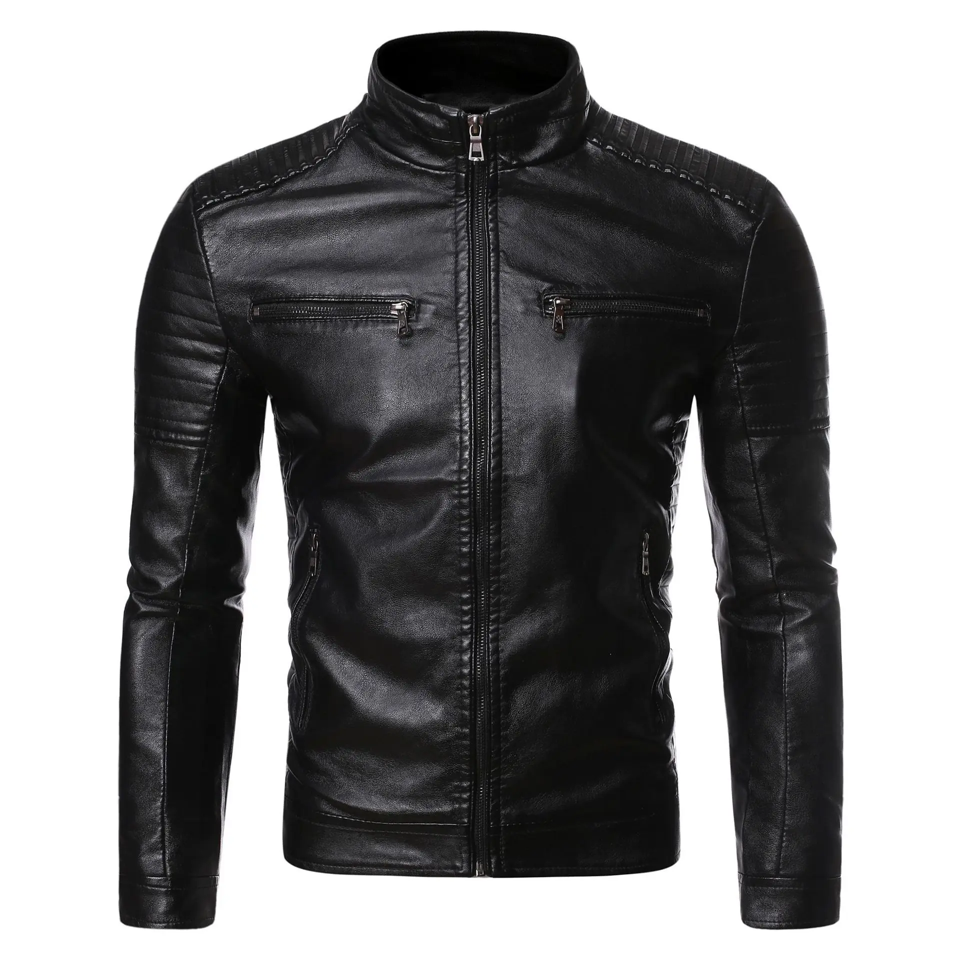 Shop Our New Causal Vintage Leather Jacket Coat for Men