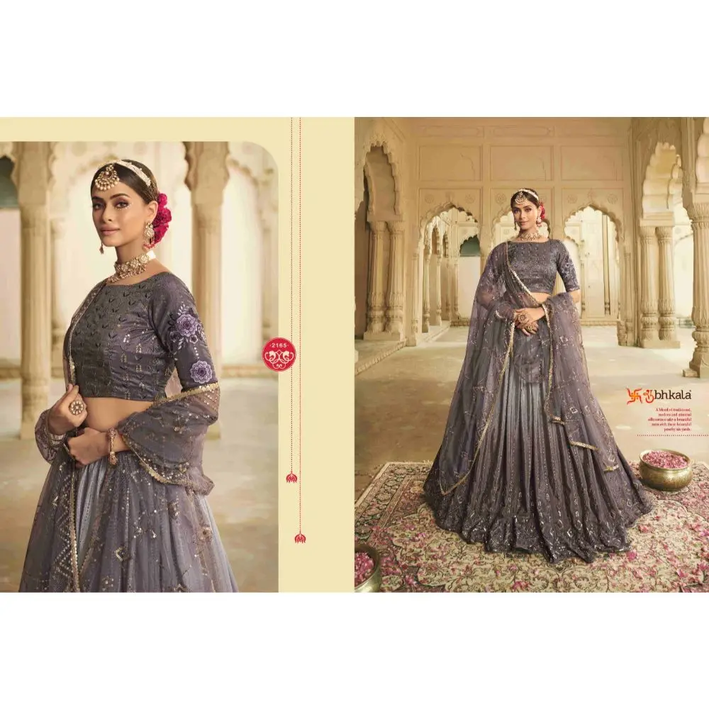 New Exclusive Embroidered Semi Stitched Bridal Lehenga Choli Collection ...