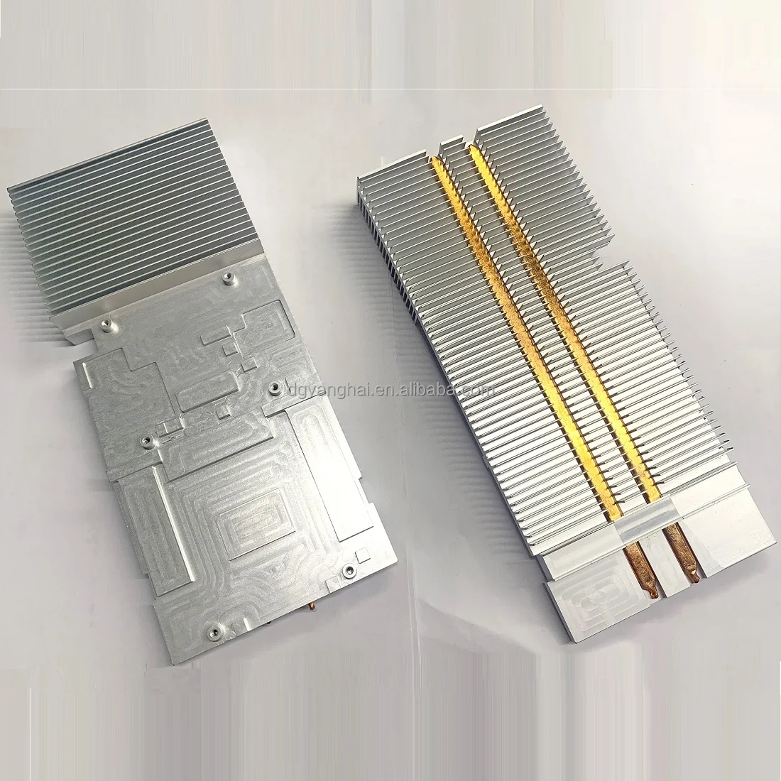 OEM ODM Brass Copper Heatpipe Heat Pipe Base Aluminum Fins Design ...