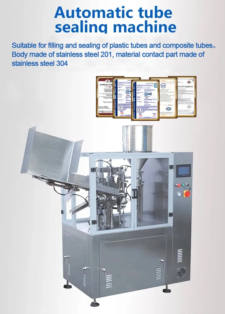 Automatic Plastic Soft Tube Filling Machine Honey Gels Small Tube ...