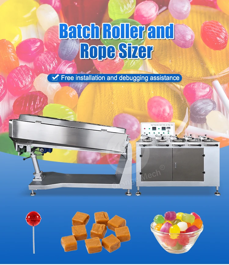 ORME Sweet Candy Batch Roller Rope Sizer Machine Sour Hard Candy ...