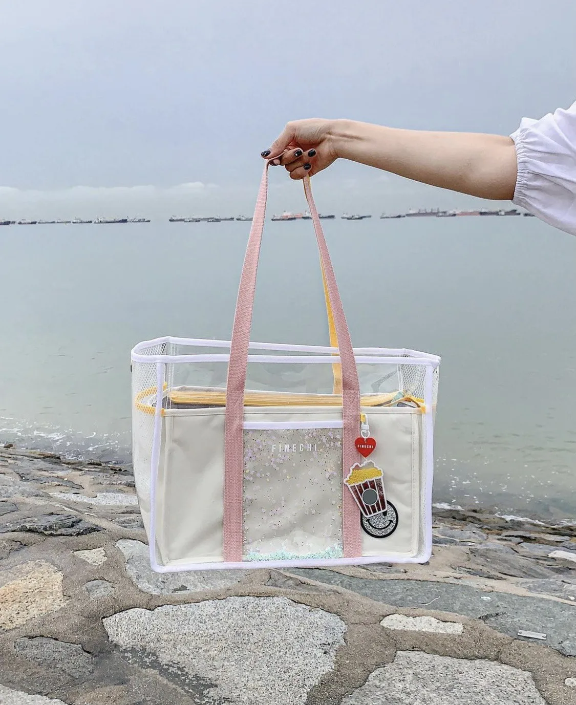 RTS 2022 Summer Hot Selling Instagram Clear PVC Beach Bag