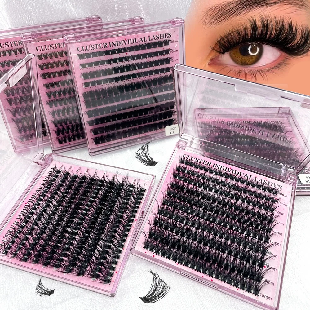 Soft Fluffy Faux Mink Cluster Lashes - Wholesale Available