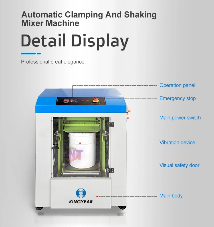 JINGYI Automatic Clamping Paint Shaker - Efficient Mixing