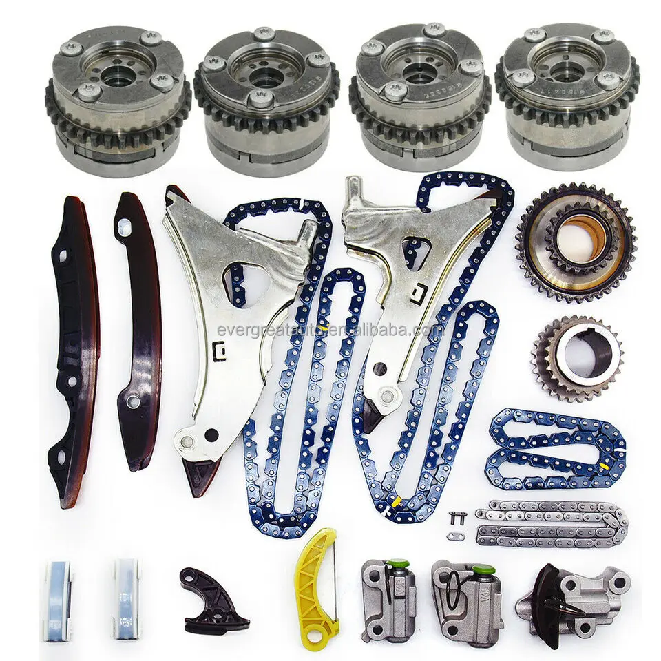 M278 Engine Overhaul Rebuild Kit & Timing Chain Set W/ 4 VVT for Mercedes-benz