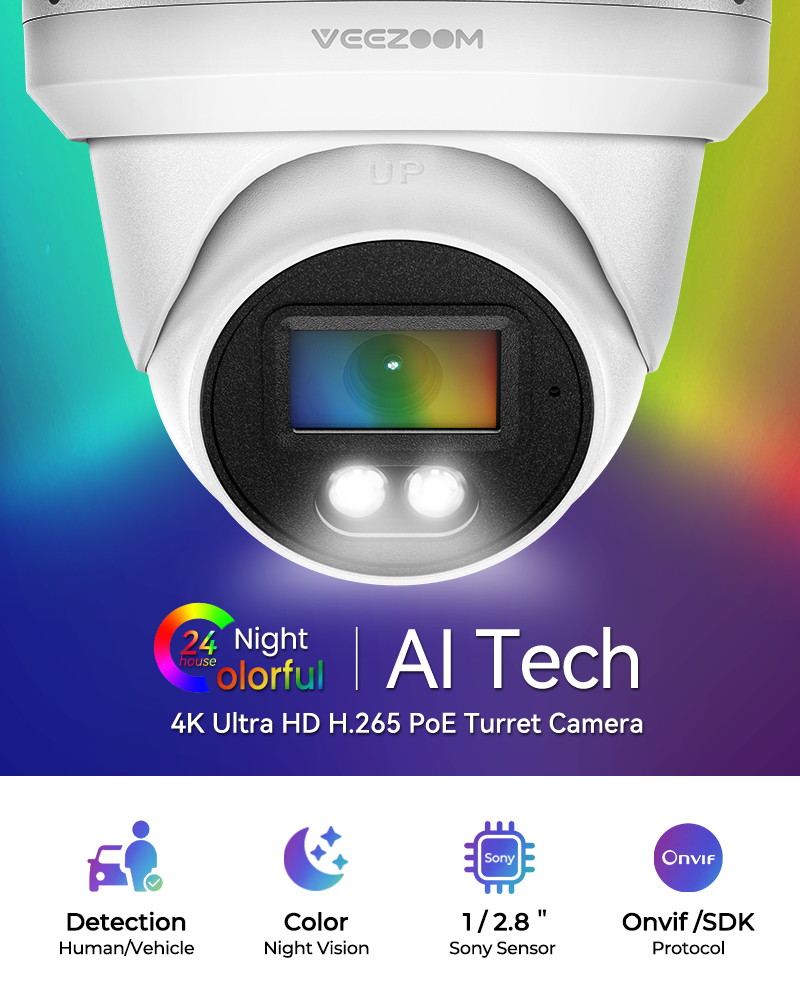 4K Ultra HD Outdoor Security Camera with Night Vision