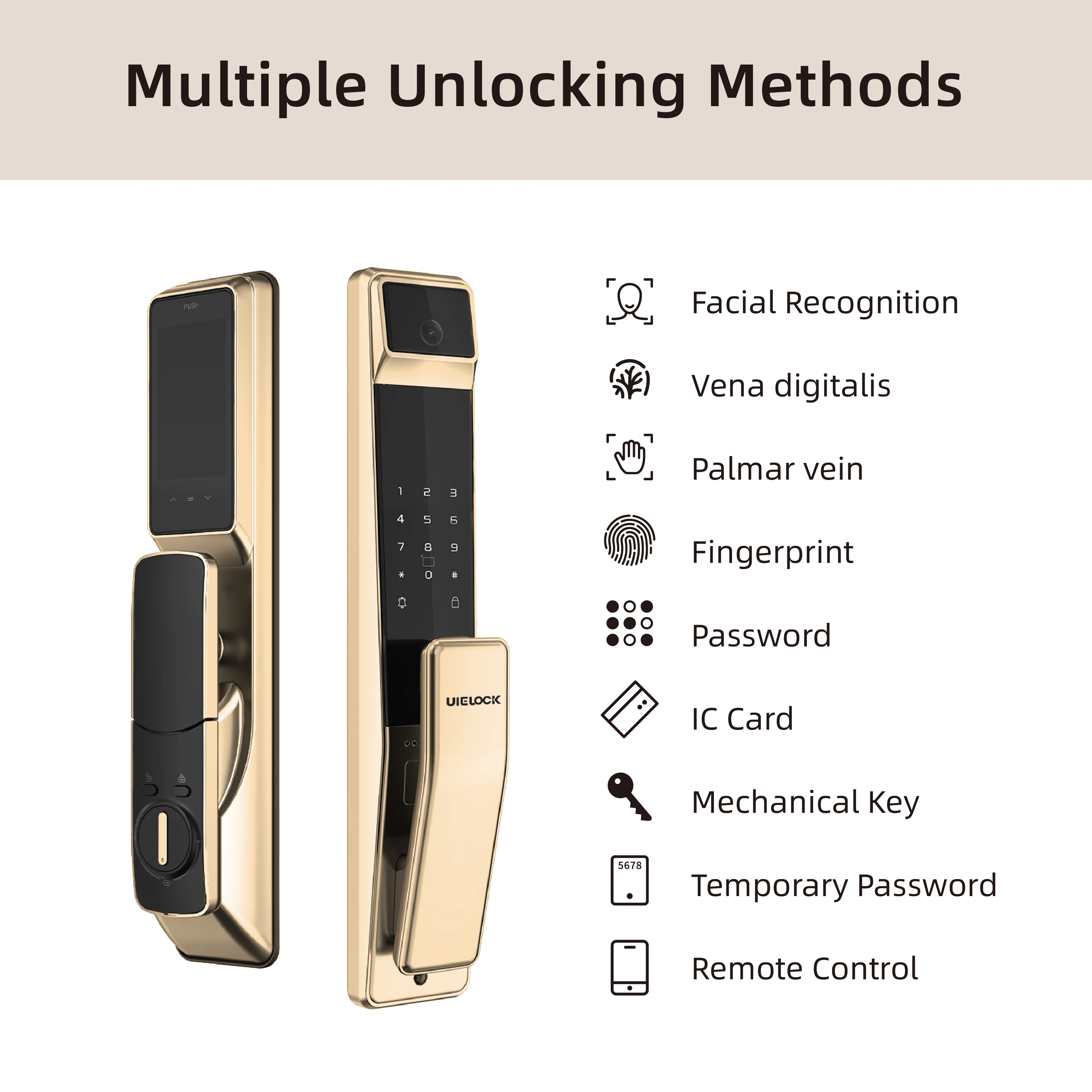 Smartlock Oem Electronic Biometric Fingerprint Gate Smart Digital ...