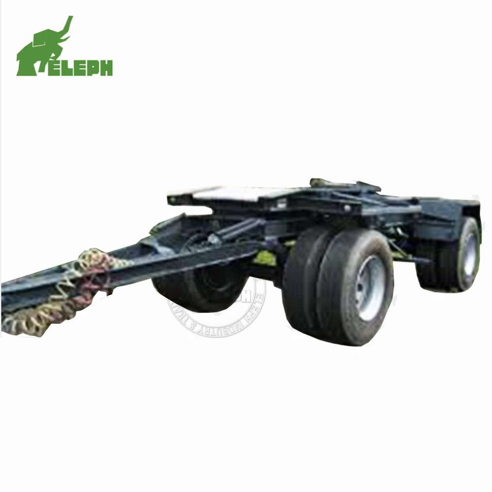 3 Axles 60 Ton Lowbed Dolly Drawbar Trailer Lowboy Drawbar Trailer For ...
