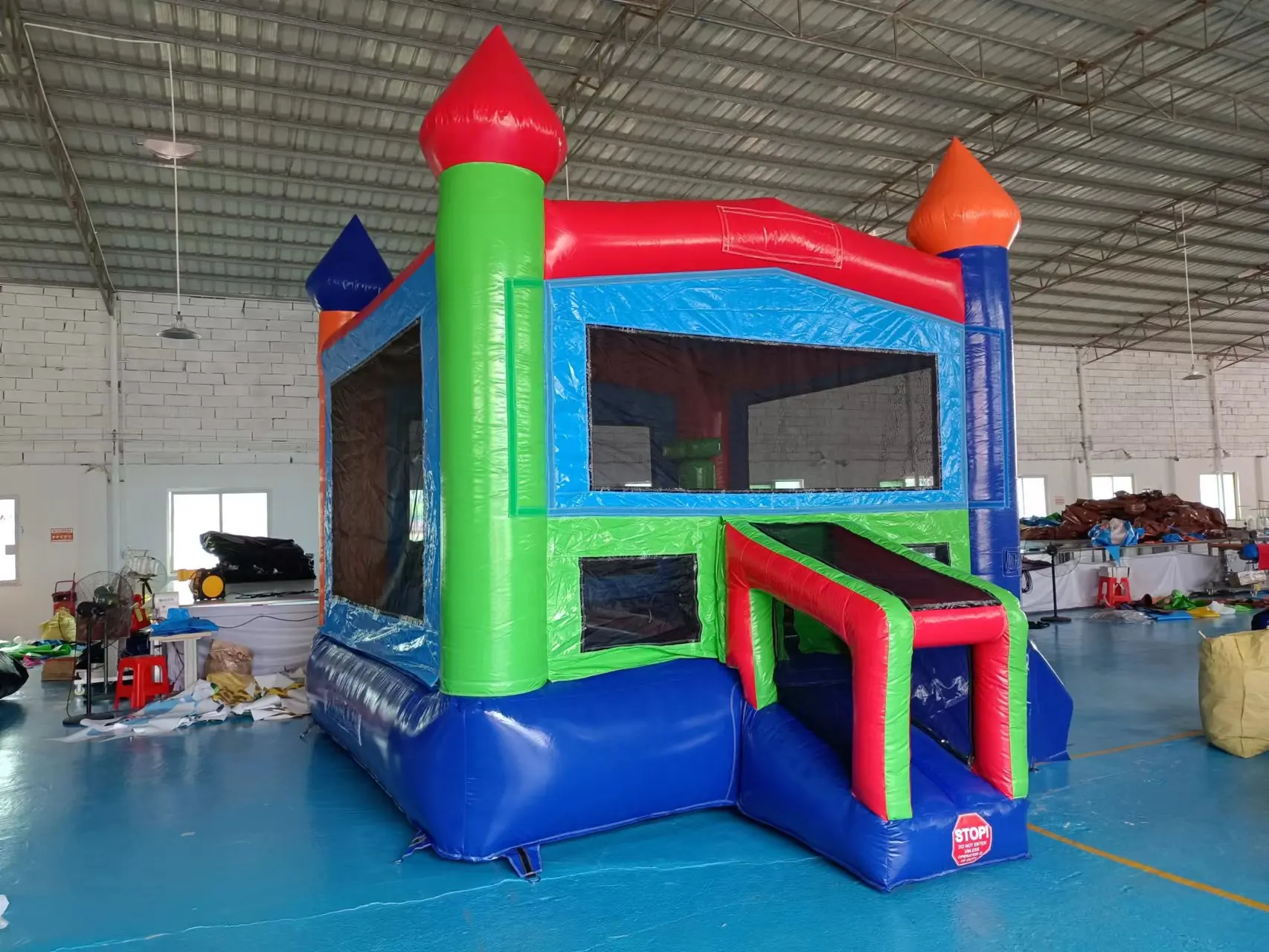 Commercial Indoor Mini Jumping Bouncer with Water Slide Discount PVC ...