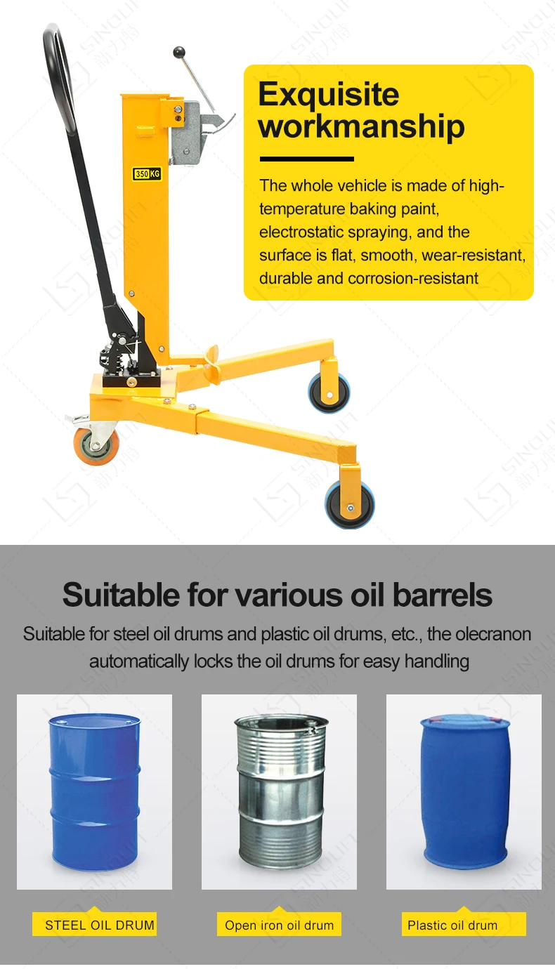 Sinolift Dp35b Hydraulic Hand Oil Drum Lifter - Buy Hydraulic Hand Drum ...