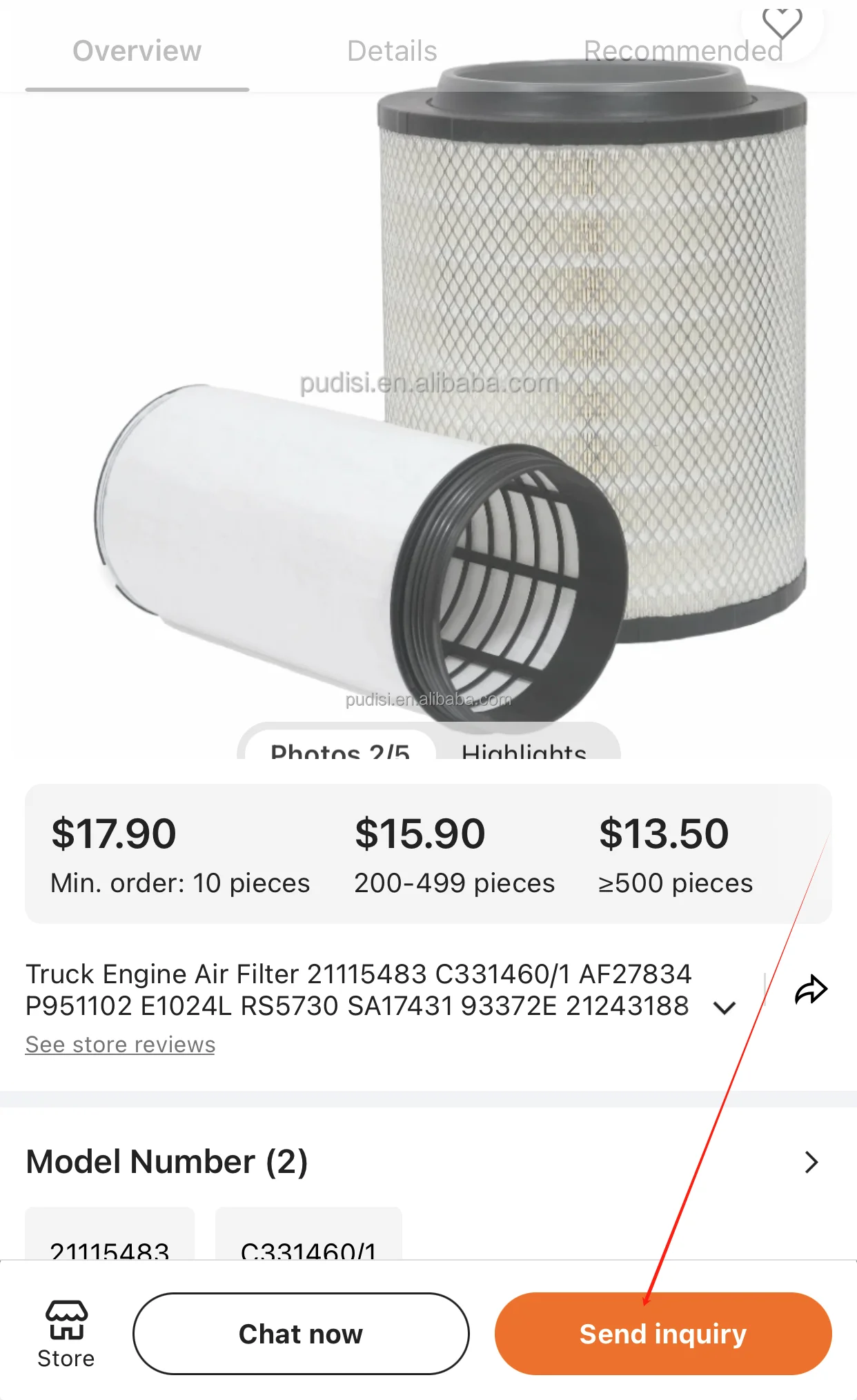 11lb-20310 Fuel Water Separator Filter Excavator diesel Engine Parts ...