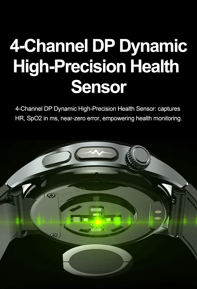 S200 Smart Watch - Health Monitoring with Amoled Display