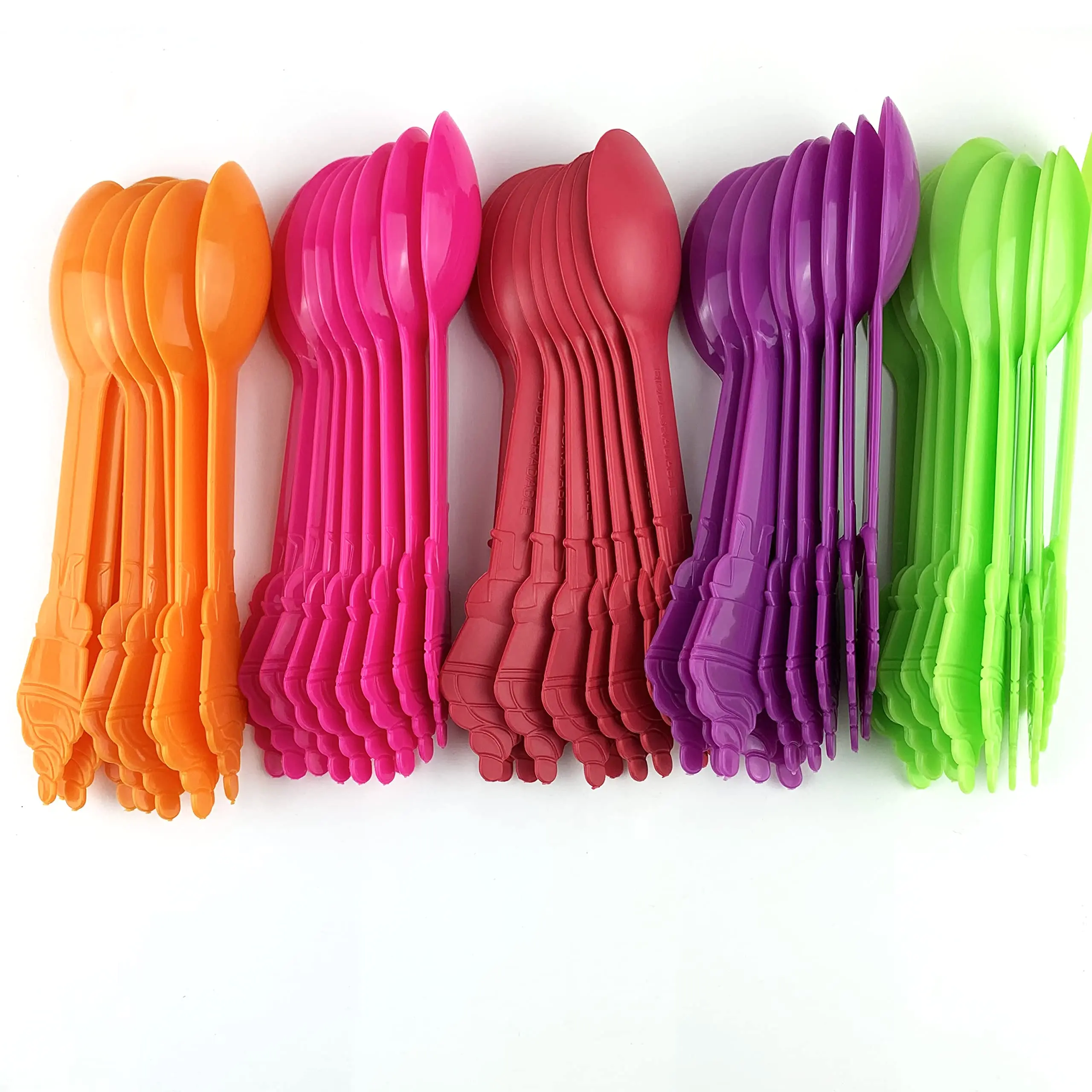 Customizable Corn Starch Ice Cream Spoons - 100% Compostable