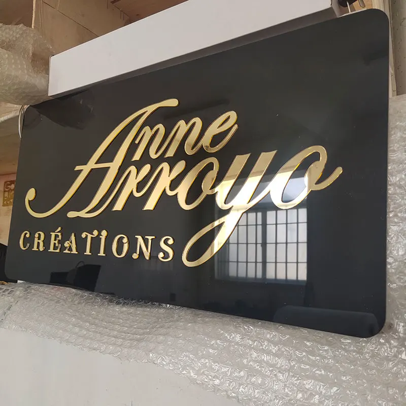 Glass Panels Company Logo Plexiglass Custom 3D Letters