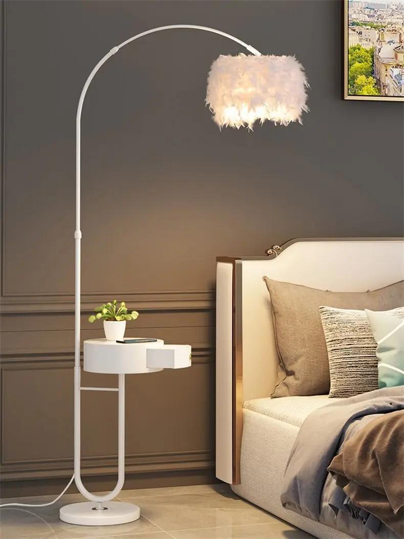 Feather Floor Lamp,Bedroom,High Aesthetic Value,Living Room,Sofa ...