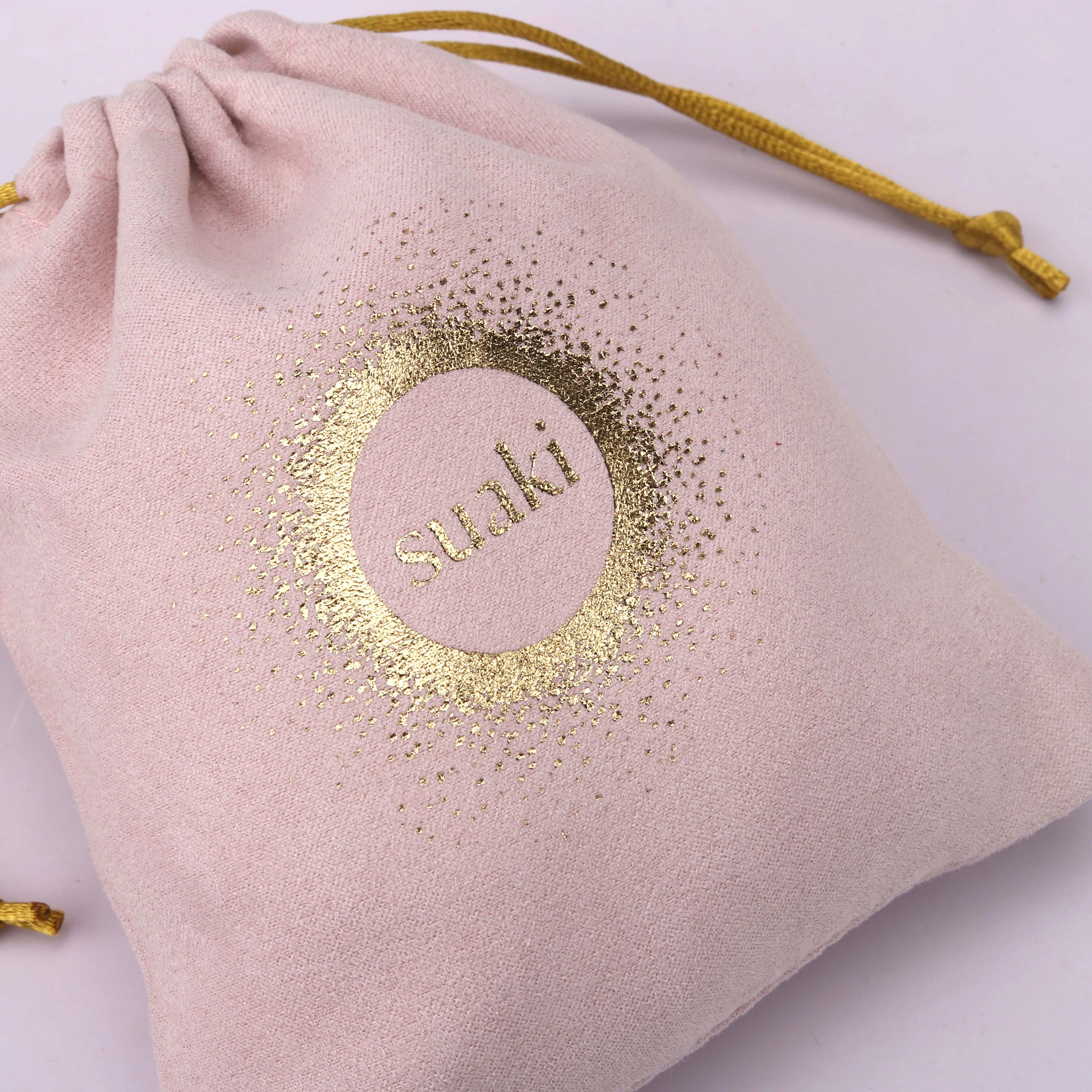 Custom Logo Printed Luxury Faux Velvet Envelope Pouch For Jewelry Flap ...