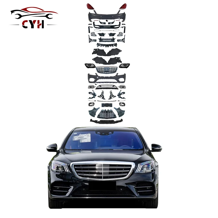 front bumper and rear bumper car appearance parts for Mercedes-Benz S ...