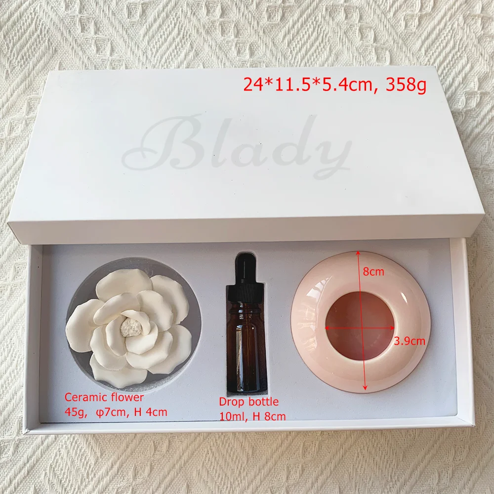 New Released Stone Ceramic Aroma Diffuser Flower Fragrance Aromatherapy ...