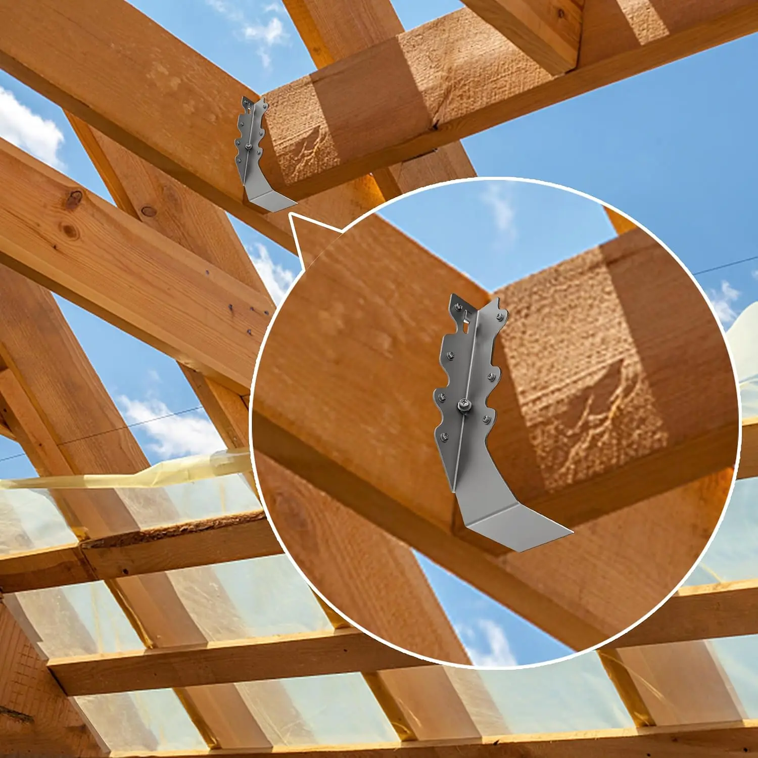 Multi Shaped Galvanized Wood Timber Connectors Bracket Joist Hangers ...