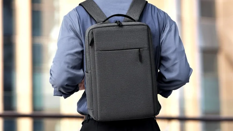 Front Hidden Zip Pocket Adjustable Shoulder Strap Double ...