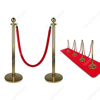 Traust Decorative Cord Retractable Stand Red Carpet Poles Gold Queue ...