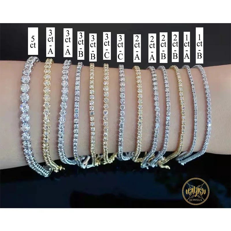 Platinum 950 Bracelet with Natural Diamonds - Wholesale