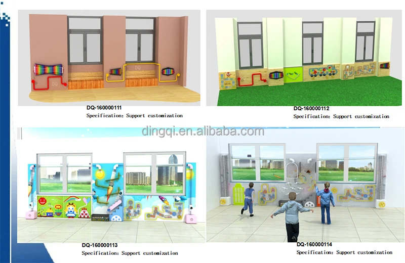 Interactive Ball Walls Exhibit for Indoor Playground Use