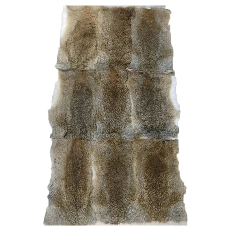 Factory Wholesale Natural Fur Popular Rabbit Skins Blanket Or Carpet ...