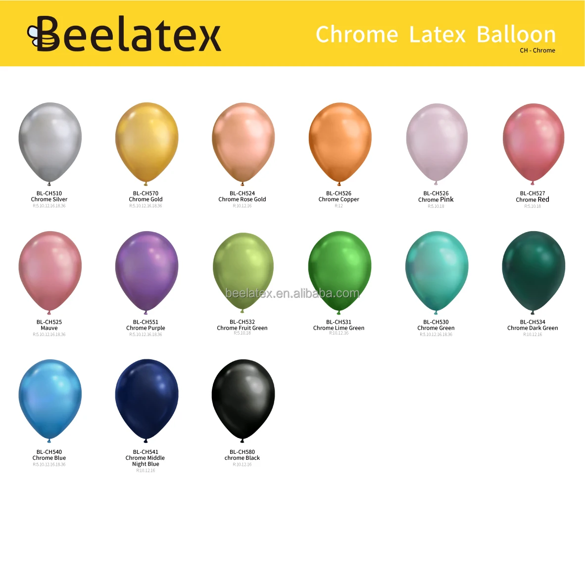 Beelatex Biodegradable Rubber Balloons Globos 5inch 10inch 12inch ...