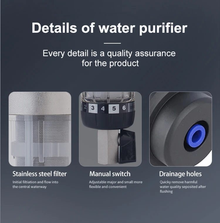 NSF Home Drinking Water Faucet Prefilter Spin-Down Sediment Anti ...