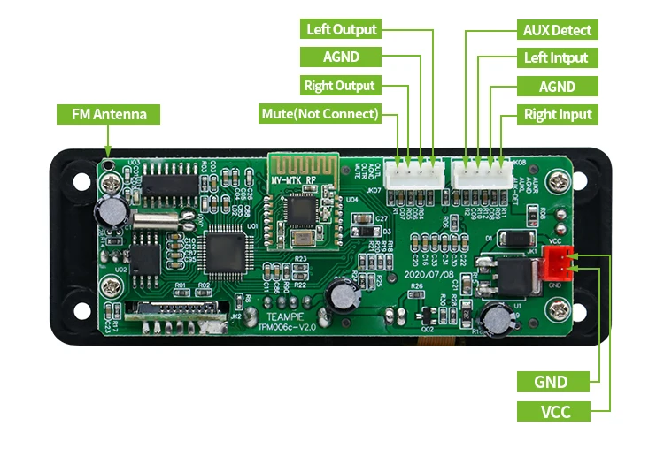MP3 Player Module Tpm006c - Digital Audio Decoder Board