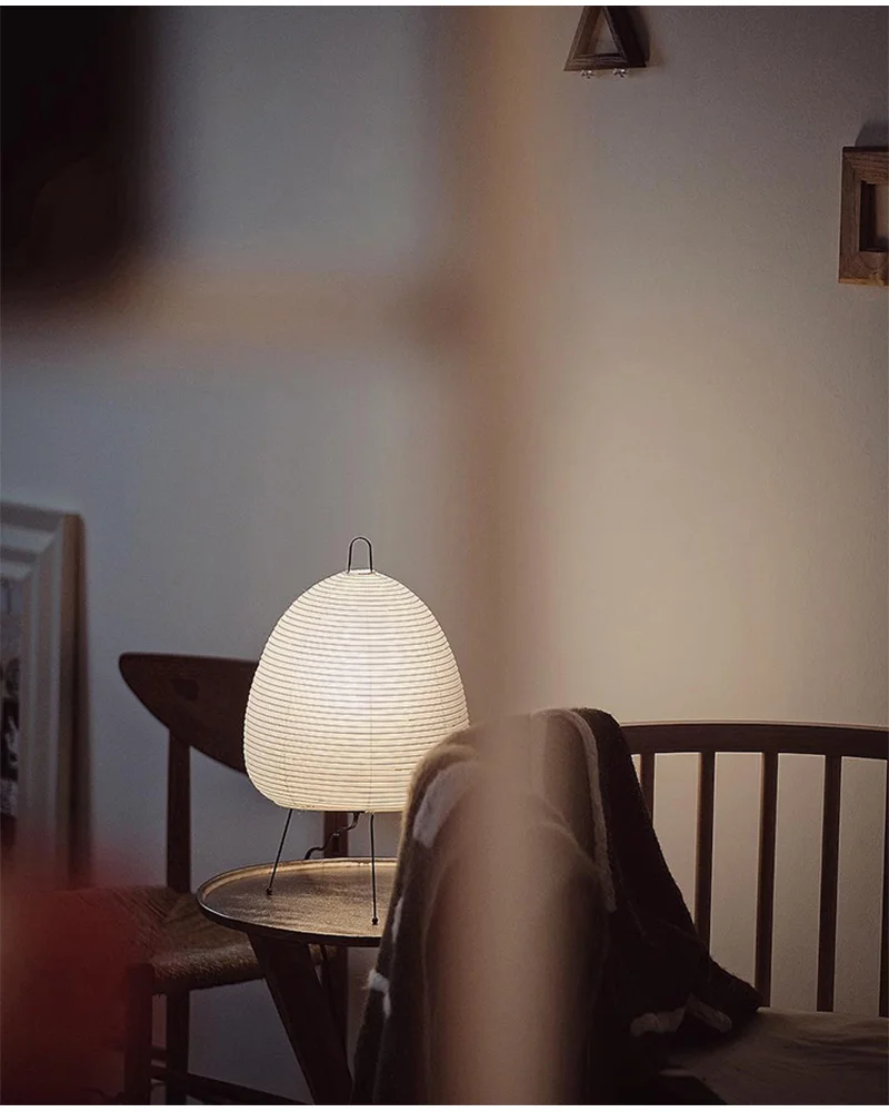Creative Design Tripod Table Lamp Japanese Style Living Room Bedroom ...
