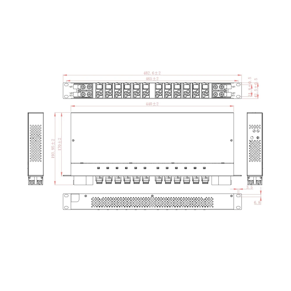 Dual-feed -48v Dc Pdu Rack Power Distribution Unit - Buy Rack Power Distribution Unit,Power ...