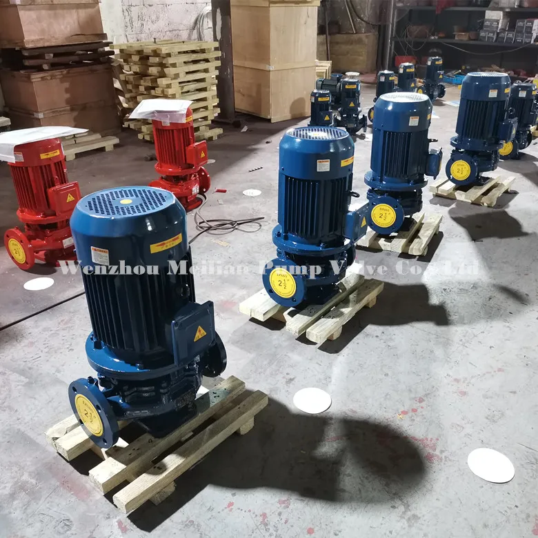 Isg80-125a Vertical Single Stage Single Suction Centrifugal Pump Cold Hot Water Pipeline Booster ...