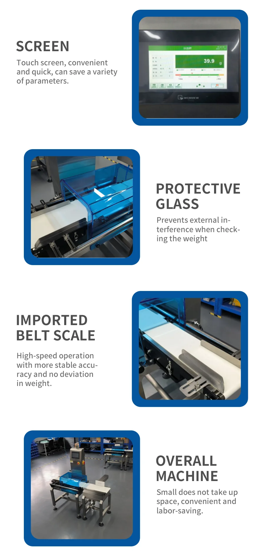 Conveyor Check Weight Automatic Check Weight Online Checkweigher With ...