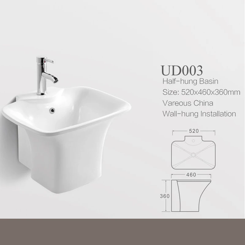 Toilet Room Wudu Sink Muslim Project Semi Counter Washbasin Wall ...