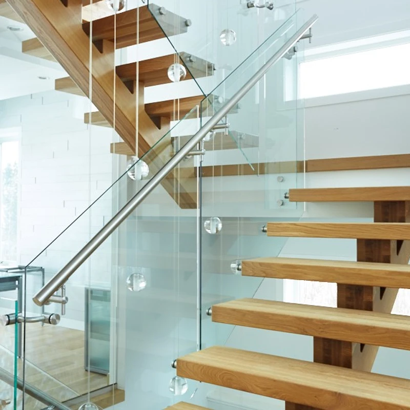 Modern Design Stair Railing Baluster System Balcony Steel Glass Railing ...