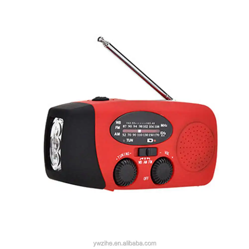 Multi Function Hand Crank Solar Generator By Weather Station Emergency ...
