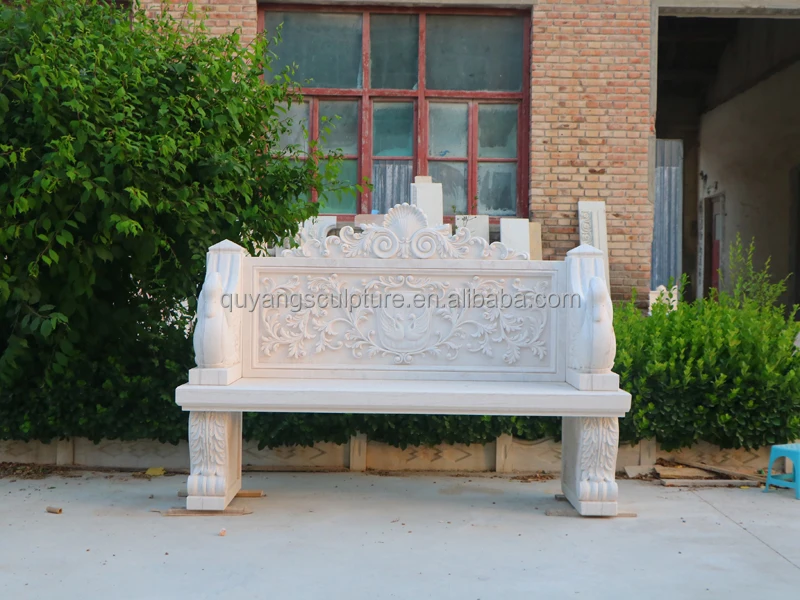 Outdoor Natural Stone Hand Carved Marble Stone Bench Antique Stone ...