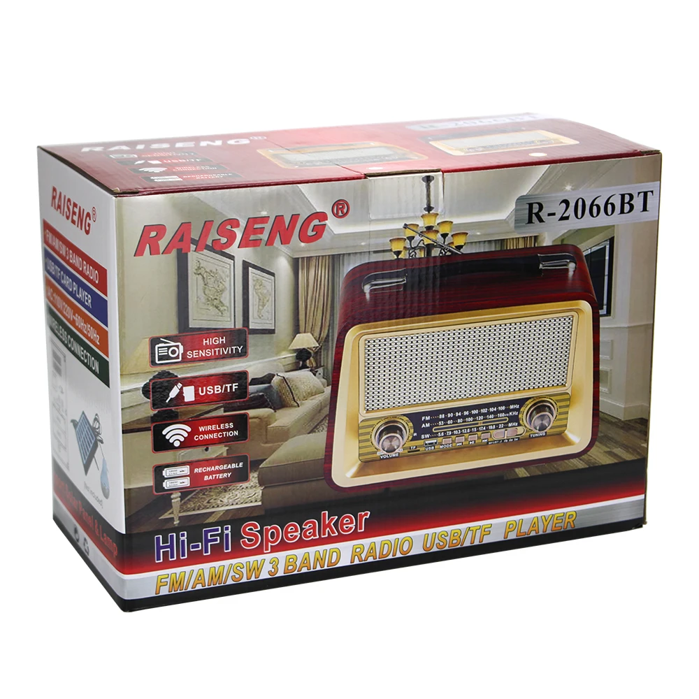 2023 Retro Wooden Casing Radio Fm Am Sw Radio 220v Transformer Radio R ...