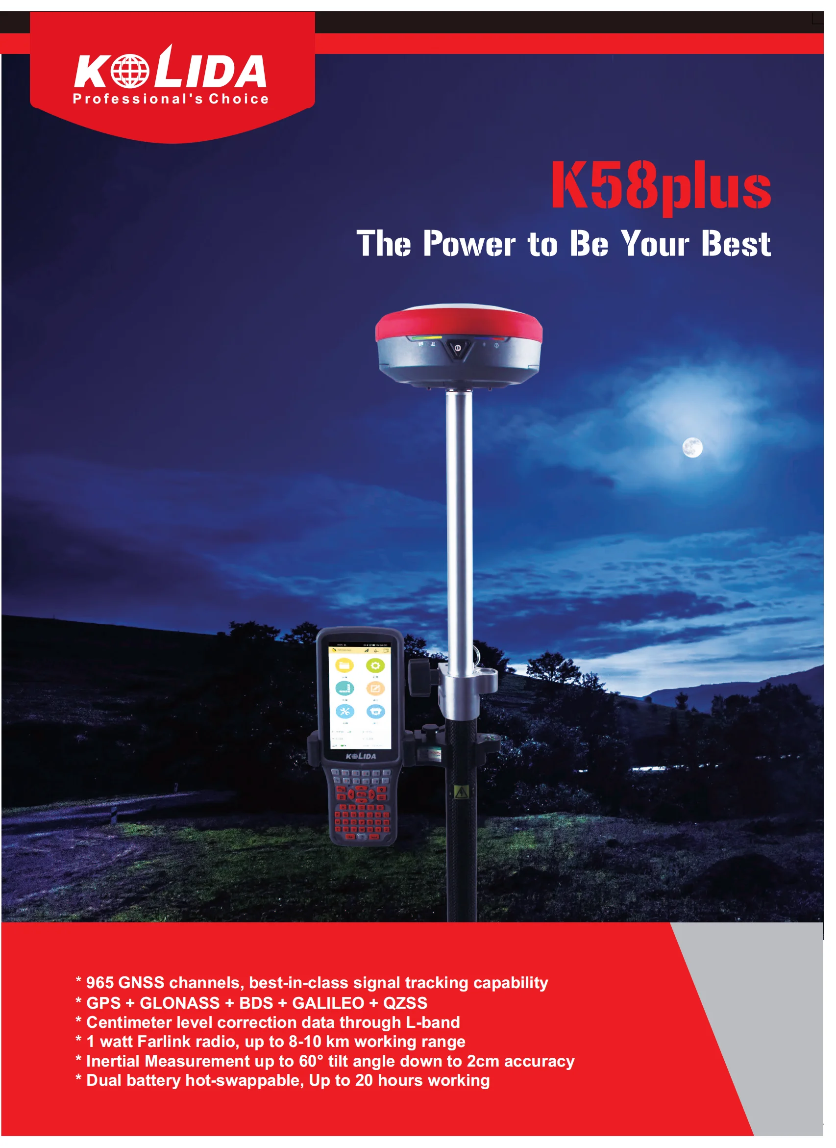 Kolida K7 K58 Plus Rtk Gnss Cheap Surveying Gps Rtk Base and Rover ...