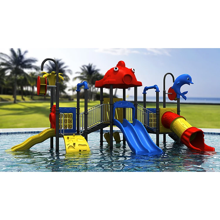 Large Water Park Playground Equipment Pool Water Slide for Kids ...