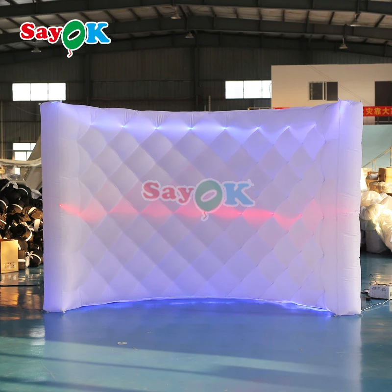 Portable Inflatable 360 Photo Booth Enclosure Backdrop White Led ...