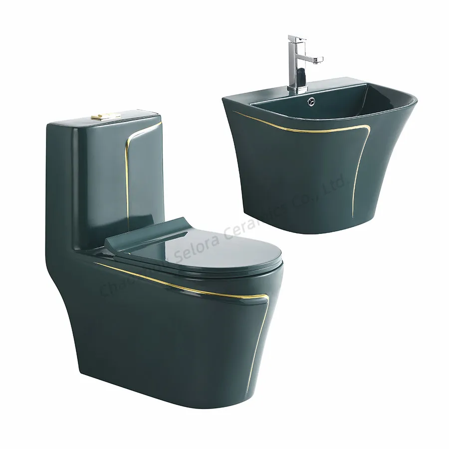 Golden Luxury Bathroom Sanitary Ware Suite - Wc One Piece
