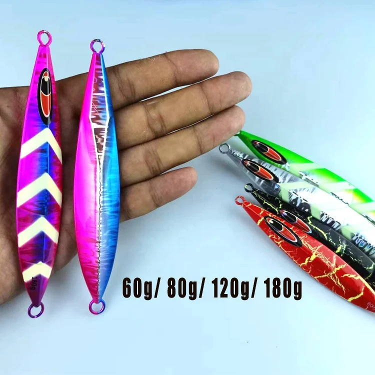 Missing At Sea 60g80g 120g 180g Metal Jig Lure Slow Jig Lead Fishing ...