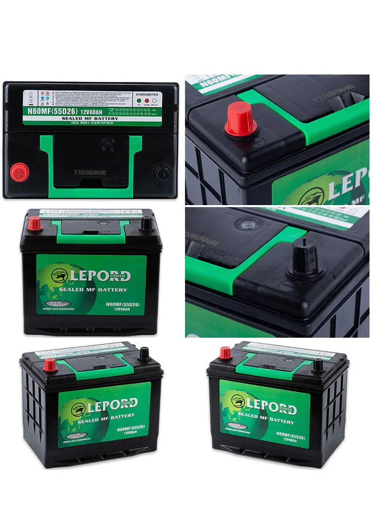 JIS Standard 12V 65AH MF Lead Acid Battery for Automobile - Reliable ...