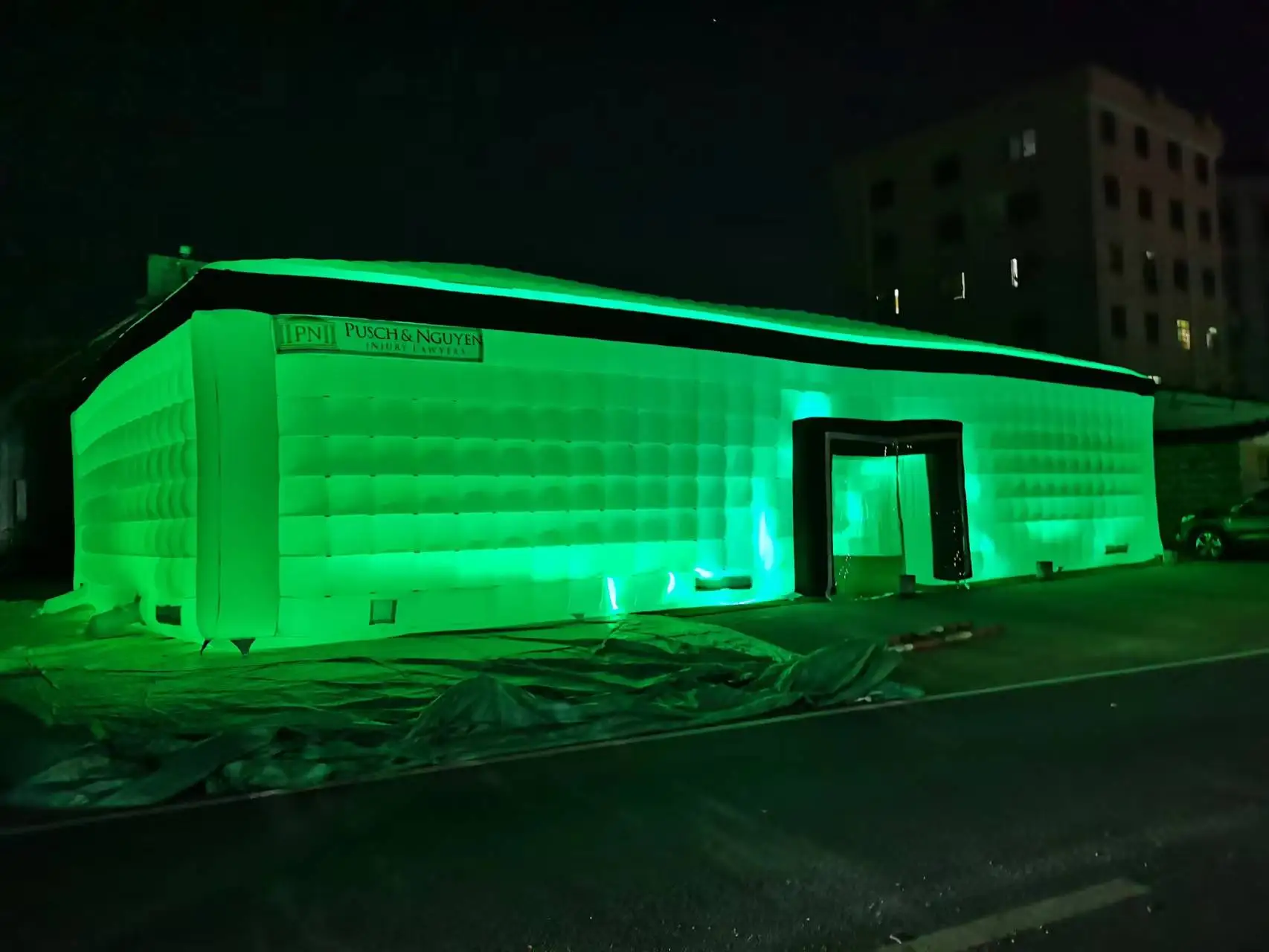 20ft Giant Custom Portable Black Inflatable Nightclub Cube Party Bar ...